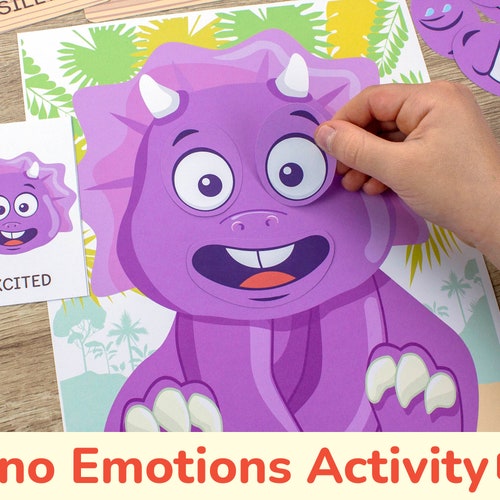 Dinosaur Themed Emotions and Feelings Printable Activity. Dino - Etsy ...