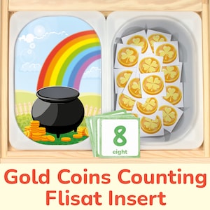 Leprechaun's Pot of Gold Counting Activity: Rainbow and Gold Coins ...