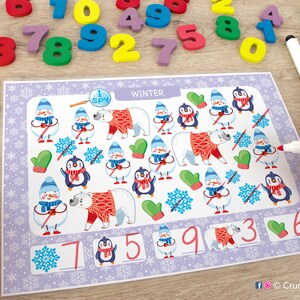 Winter I Spy Counting Activity. Seasonal Printable Count to 10 ...