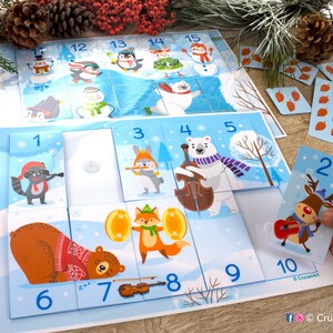 Winter Printable Busy Book. Preschool Learning Binder. Preschool ...