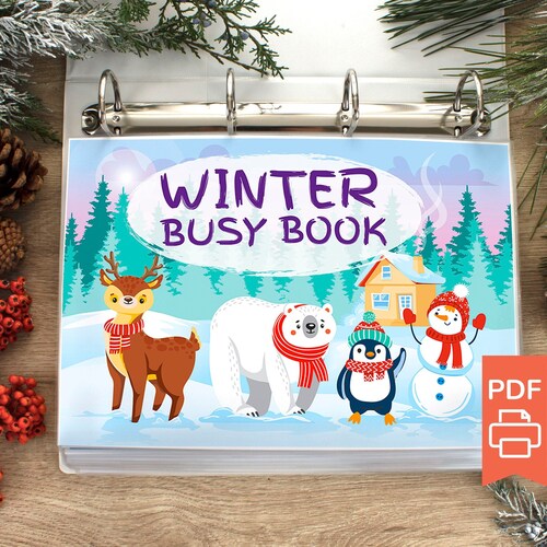 Christmas Busy Book Learning Binder Preschool Learning - Etsy