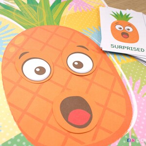 Emotions and Feelings Printable Activity. Pineapple Theme Toddler ...