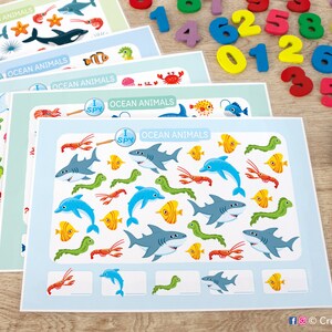 Ocean Animals I Spy Counting Activity. Under the Sea Homeschool ...