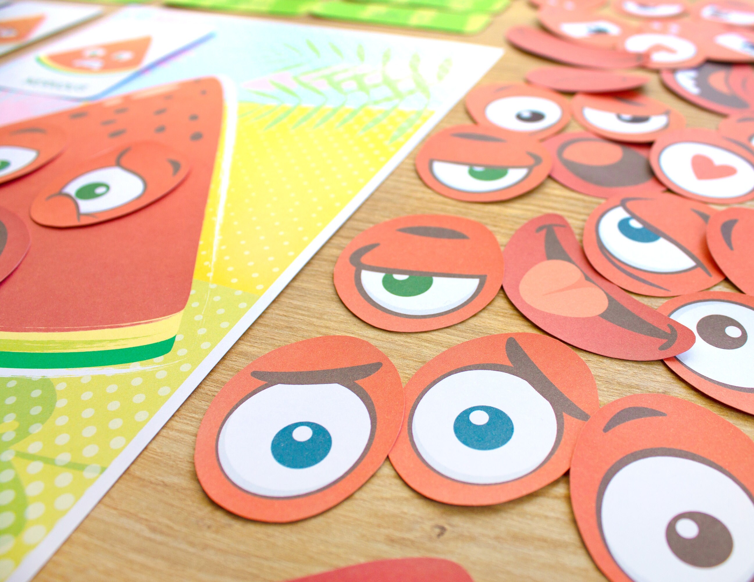 Watermelon Themed Emotions and Feelings Activity: Printable Learning ...
