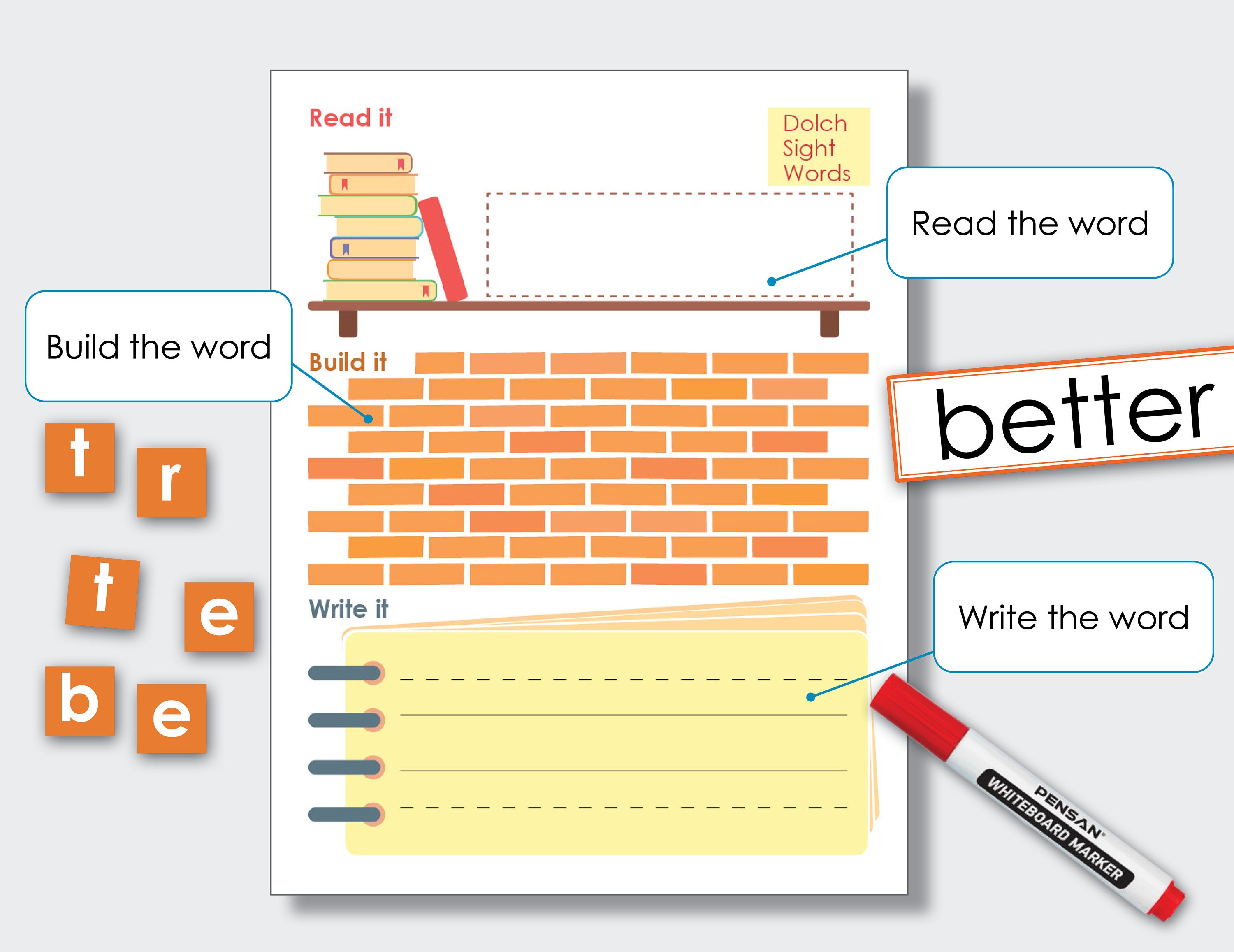 3rd Grade DOLCH Sight Words. Printable Third Grade Dolch Sight Word ...