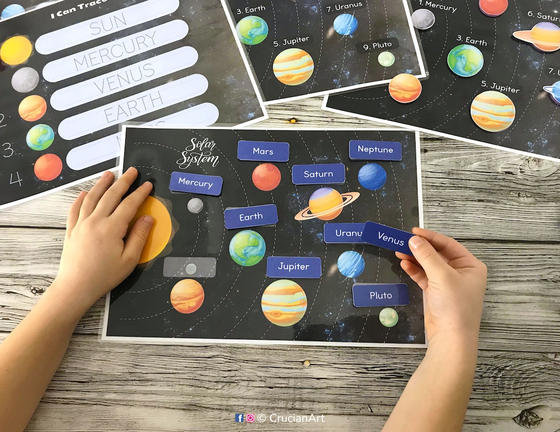 Solar System Printable for Preschool Pre-k Kindergarten - Etsy