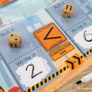 Comparing Activity for Boys. Printable Compare Numbers 1-12 Preschool ...