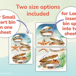 Sorting Pearls by Size: Printable Flisat Insert Learning Activity for ...
