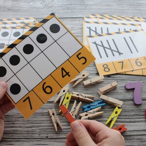 Count & Clip Cards | Construction Truck Count to 10 Homeschool ...