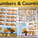 Construction Trucks and Vehicles Busy Book Bundle: Printable Toddler ...