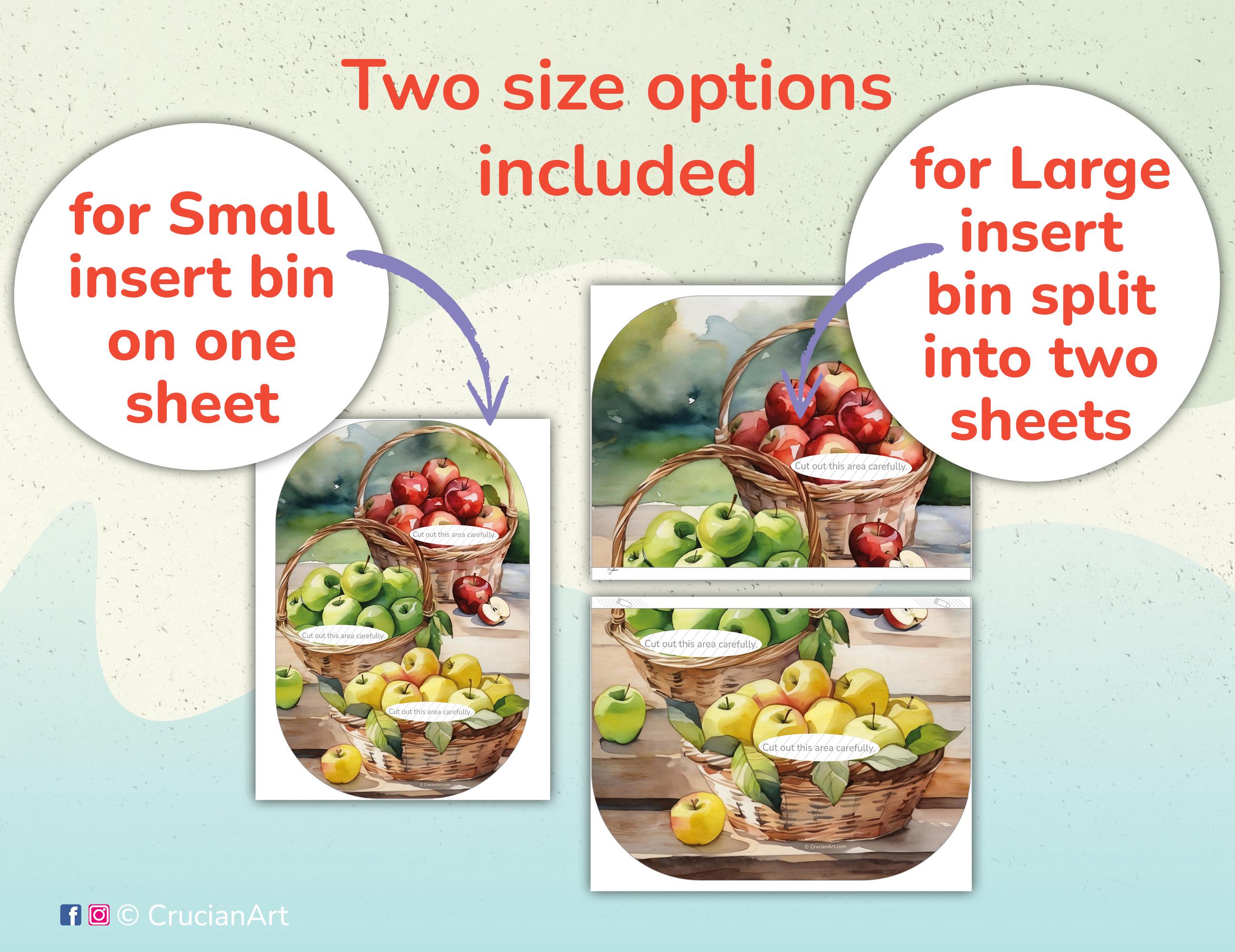 Apple Color Sorting Flisat Insert: Printable Learning Activity for ...