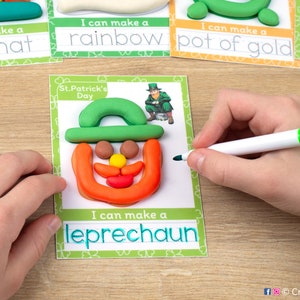 Saint Patrick Day Playdough Mats. Printable Play Dough Activity ...