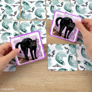 Halloween Memory Game: Printable Toddler Preschool Matching Activity ...