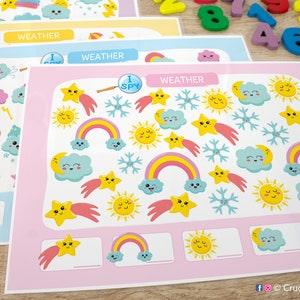 I Spy Weather Counting Activity. Printable I Spy Activity Sheet ...