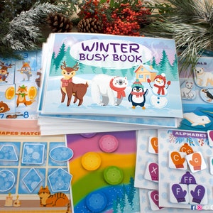 Four Seasons Bundle: Fall, Winter, Spring & Summer Busy Book. Preschool ...
