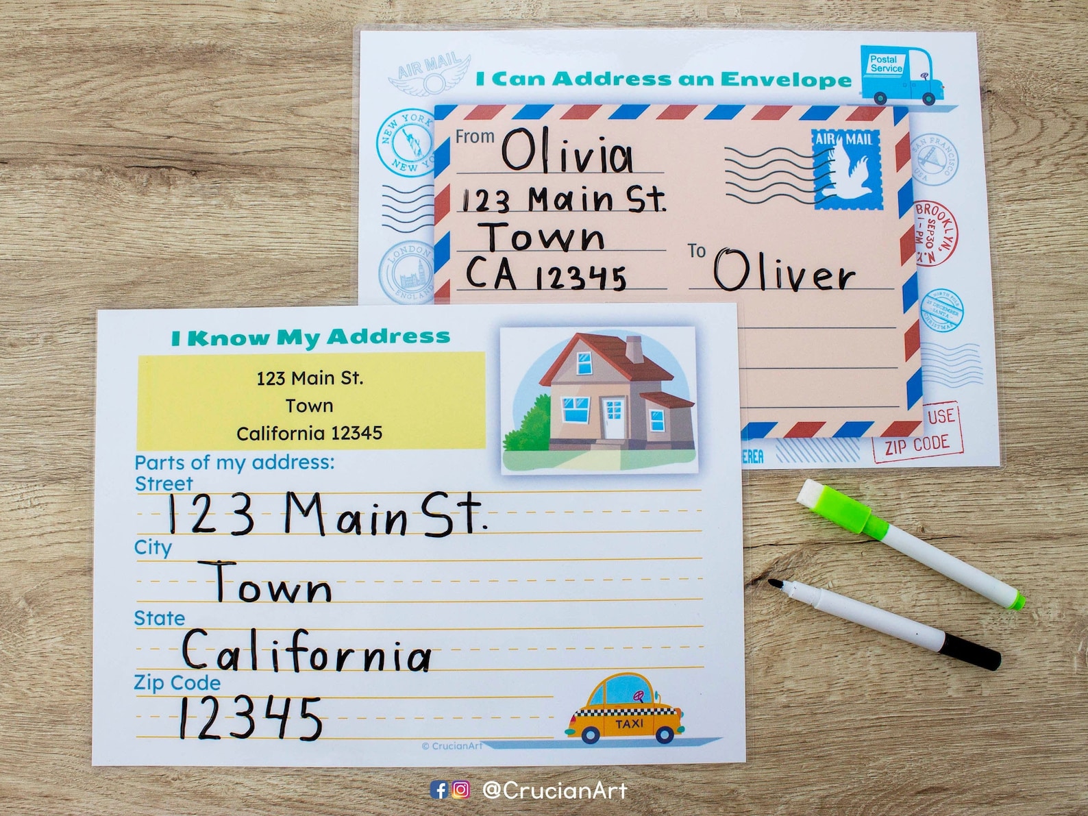 Personalized Phone Number & Address Practice Worksheet. Printable ...