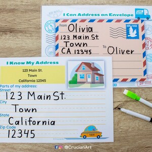 Personalized Phone Number & Address Practice Worksheet. Printable ...