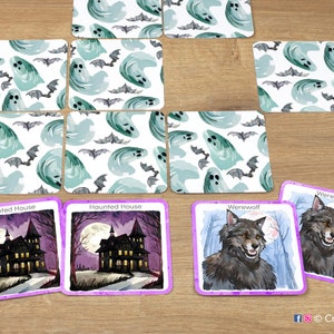 Halloween Memory Game: Printable Toddler Preschool Matching Activity ...