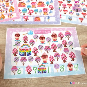 Sweet Treats I Spy Counting Activity. Preschool Learning Worksheets ...
