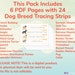 Dog Breed Tracing Strips: Printable Educational Activities, Preschool ...
