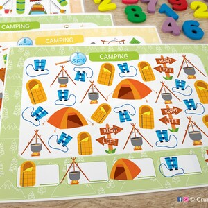 Camping I Spy Counting Activity. Preschool Learning Worksheets ...