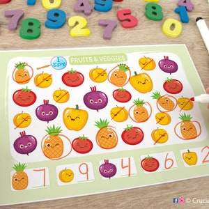 Fruits & Veggies I Spy Activity. Fruit and Vegetables Printable ...