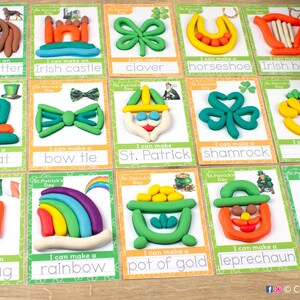 Saint Patrick Day Playdough Mats. Printable Play Dough Activity ...