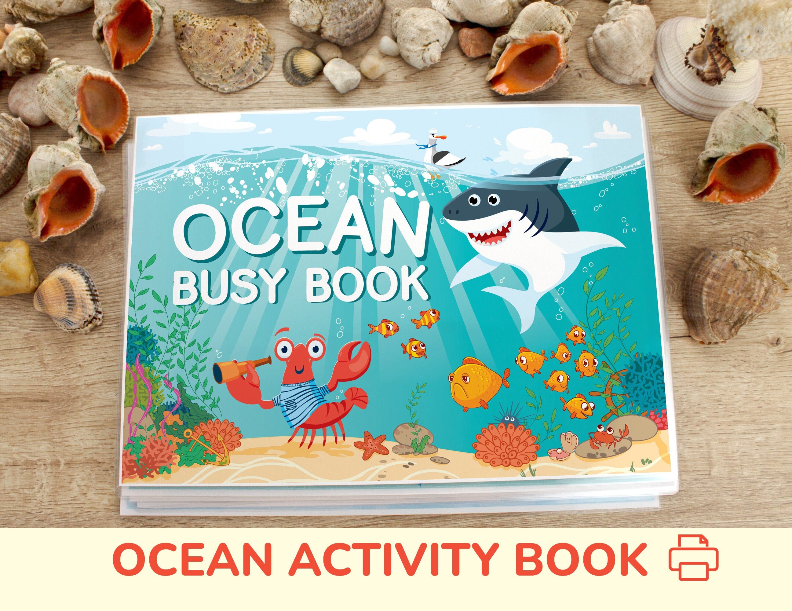 Ocean Animals Activity Book. Under the Sea Printable Busy - Etsy Canada