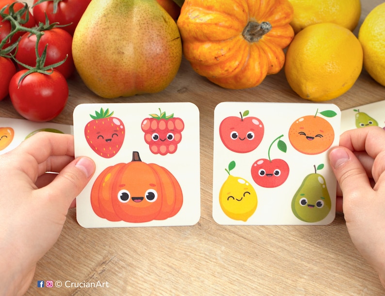Fruits & Vegetables Count Activity. Toddler, Preschool Printable ...