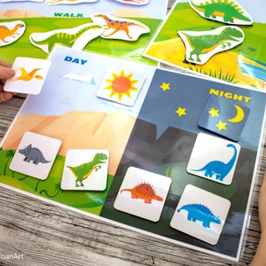 Dinosaur Toddler Printable Busy Book. Learning Quiet Workbook. Binder ...