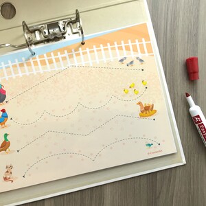 Alphabet Tracing Printable Worksheets. Farm Themed ABC Uppercase ...