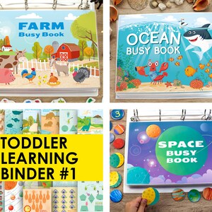 Busy Book Mega Bundle. Toddler & Preschool Learning Binder. Activity ...