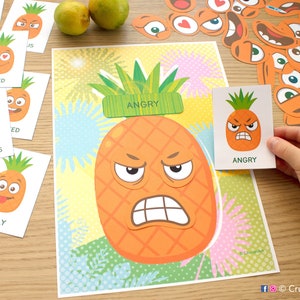 Emotions and Feelings Printable Activity. Pineapple Theme Toddler ...