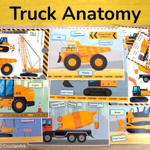 Construction Trucks and Vehicles Busy Book Bundle: Printable Toddler ...