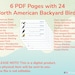 North American Backyard Birds Tracing Cards. Printable Learning ...