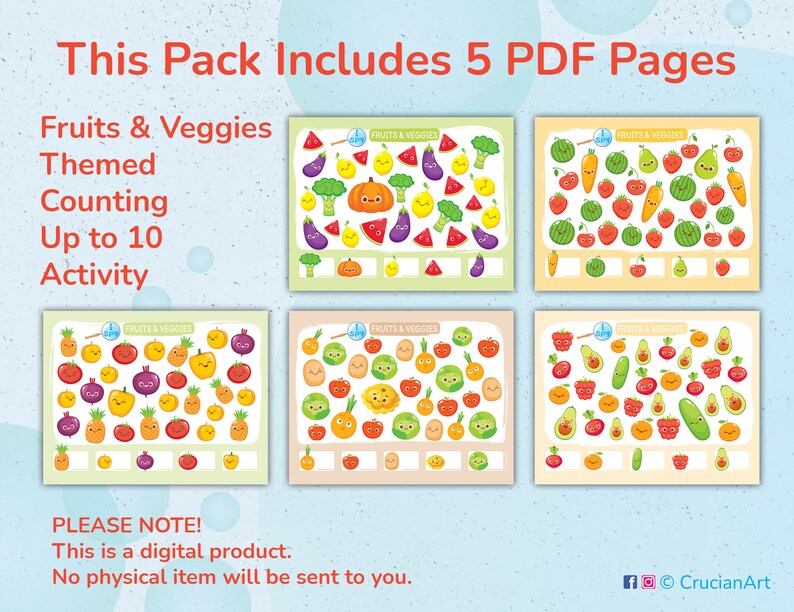 Fruits & Veggies I Spy Activity. Fruit and Vegetables - Etsy
