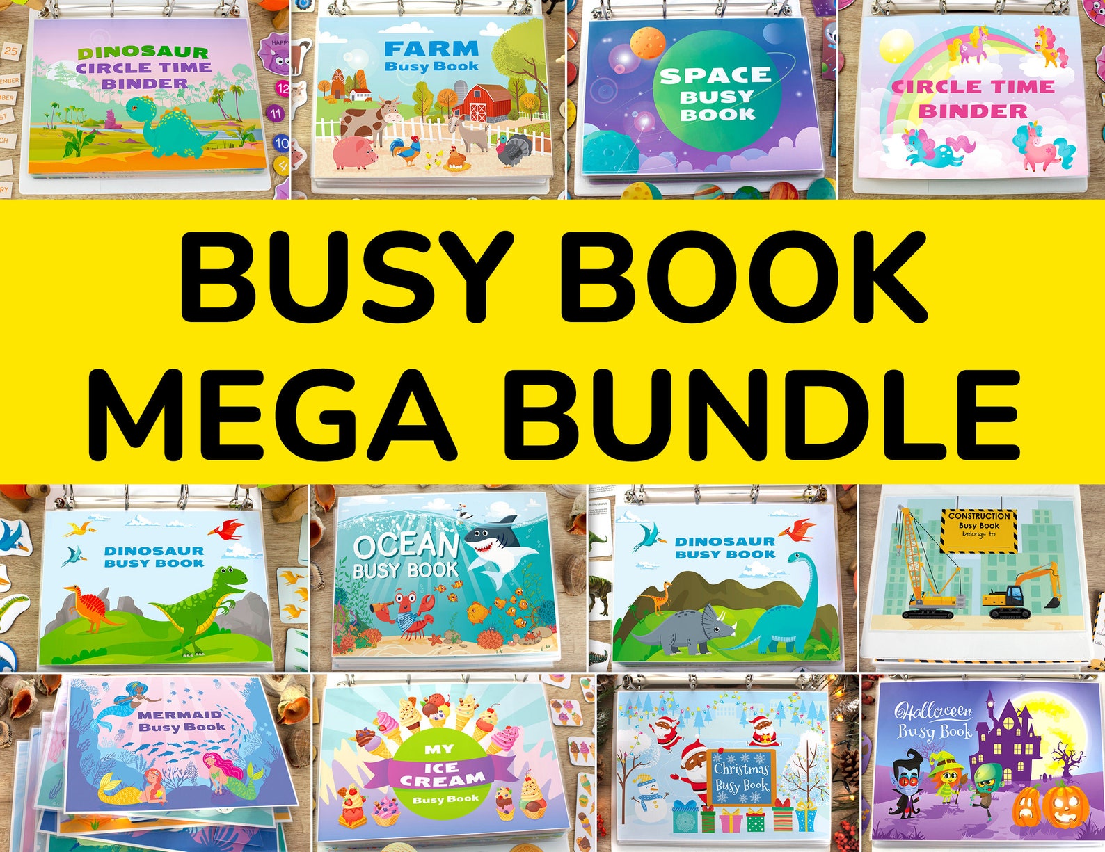 Busy Book Mega Bundle. Toddler & Preschool Learning Binder. - Etsy