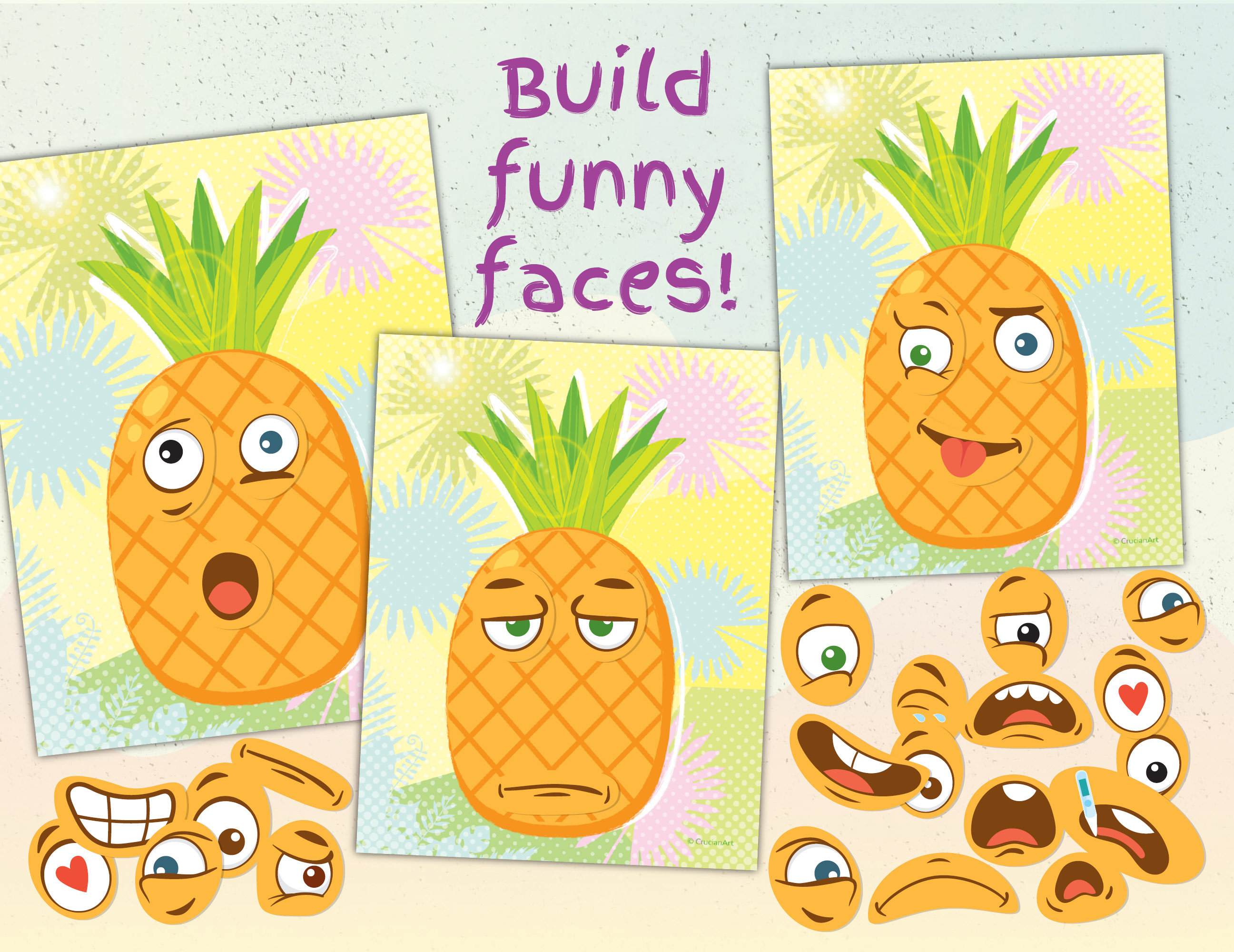 Emotions and Feelings Printable Activity. Pineapple Toddler - Etsy