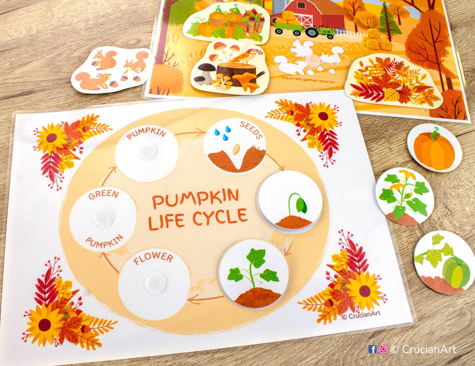 Fall Busy Book: Preschool Homeschool Printables, Preschool Printable ...