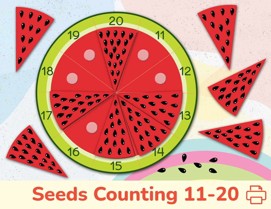 Watermelon Counting Learning Binder Activity Homeschool, Preschool, Pre ...