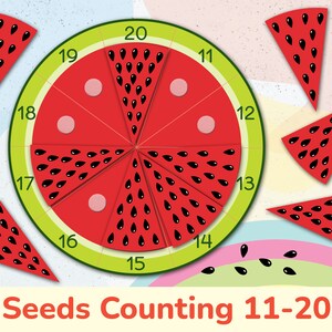Watermelon Counting Learning Binder Activity Homeschool, Preschool, Pre ...