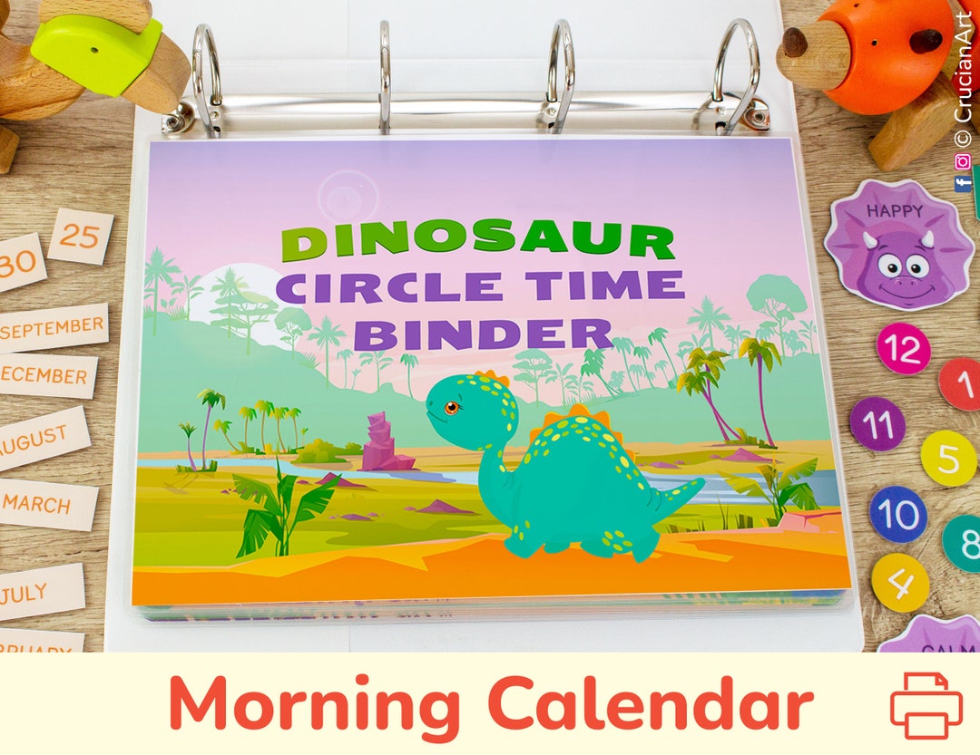 DAILY CALENDAR Morning Binder. Circle Time Printable Learning Workbook ...