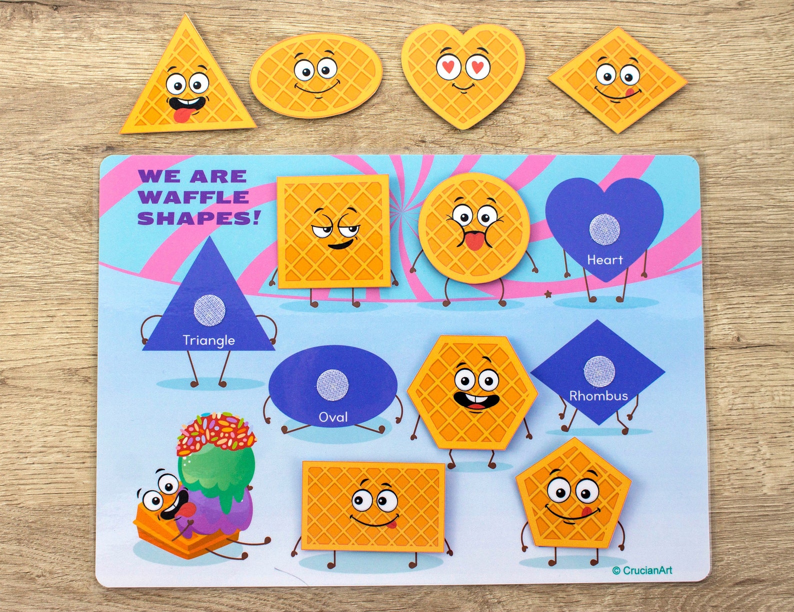 ICE CREAM Printable Busy Book. Preschool & Toddler Learning Activities ...