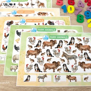 Farm Animals I Spy Counting Activity. Preschool Learning Worksheets ...
