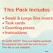 Seashells Flisat Insert: Sort and Count to 12 Summer Beach Printable ...