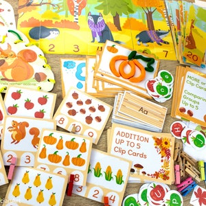 Fall Unit Printable. Autumn Preschool, Pre-k Learning Activities. - Etsy