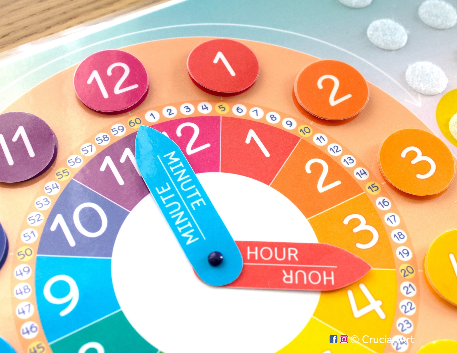 LEARNING TIME Printable Activity. Clock Educational Worksheet - Etsy