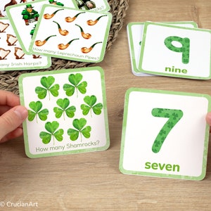 Saint Patrick's Day Counting Activity: Printable Matching Cards ...