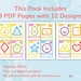 Shapes Play Dough Mats. Printable Playdough Activity. Toddler Preschool ...