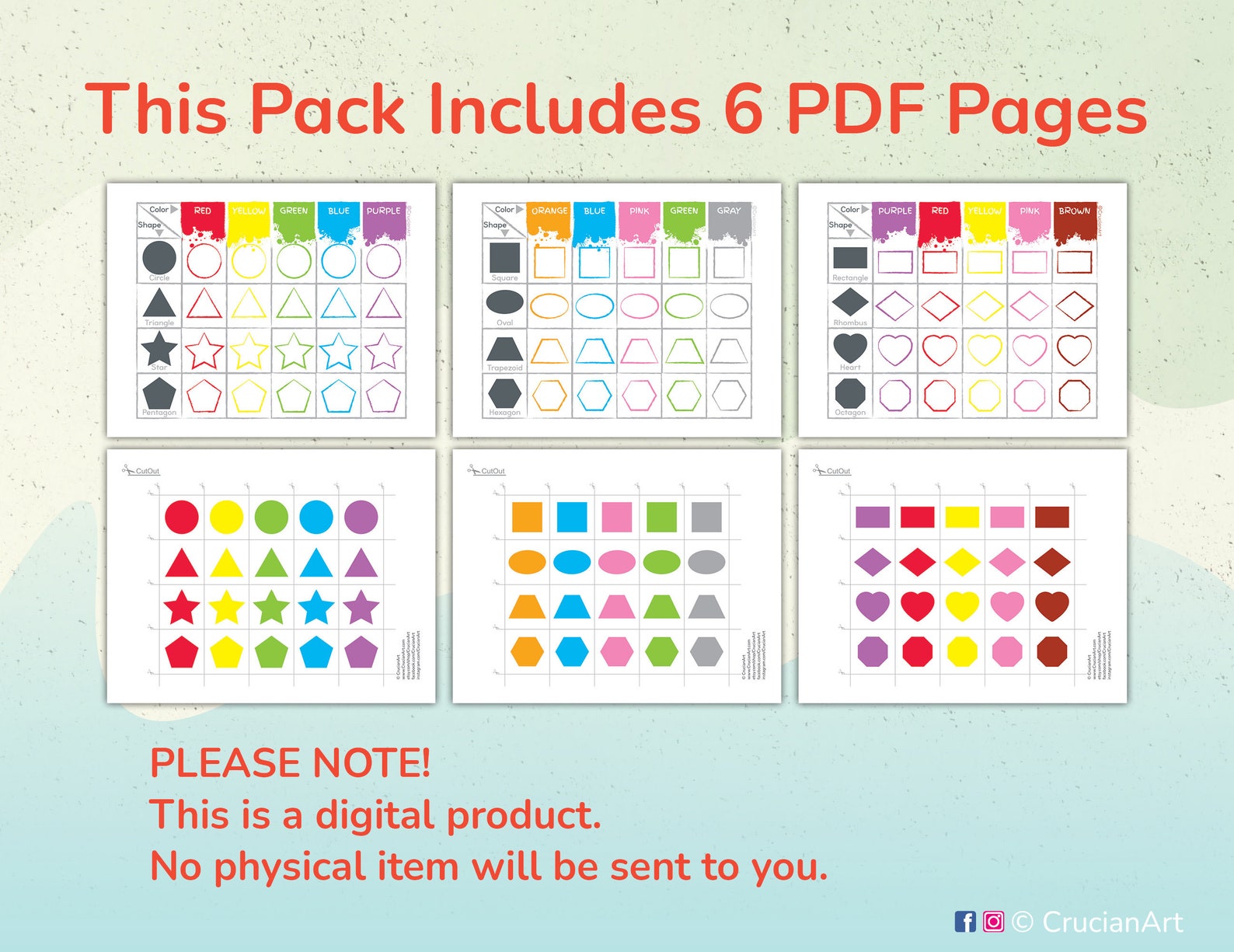 Shape & Color Sorting Printable Activity. Toddler Busy Book - Etsy